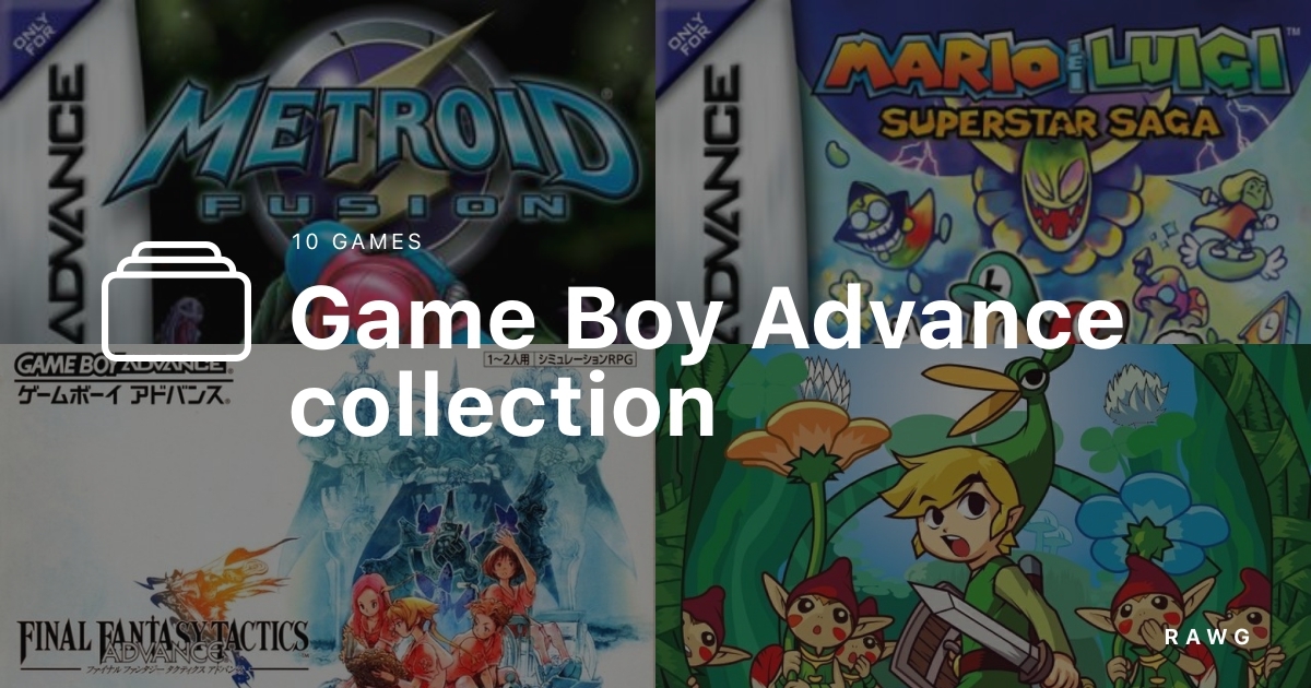 Game Boy Advance collection - a list of games by Joao Paulo Costa Lima on RAWG