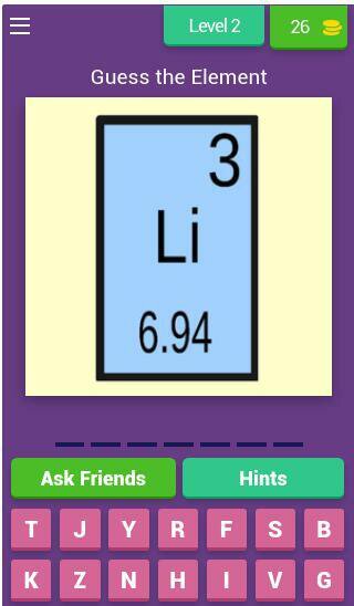 Guess The Periodic Table Quiz screenshots • RAWG