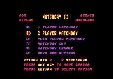 Match Day II - release date, videos, screenshots, reviews on RAWG