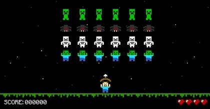 Minecraft - Space Invaders screenshots • RAWG